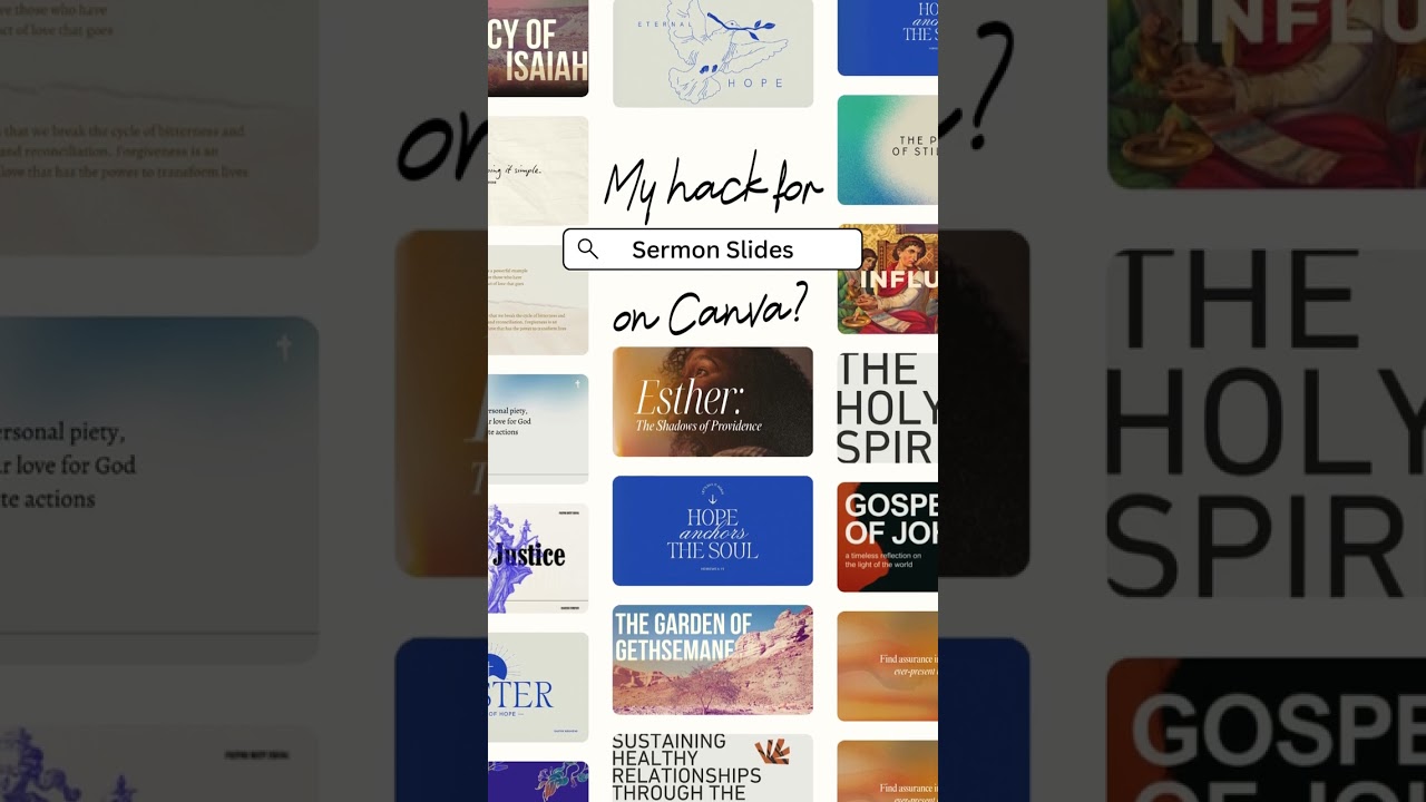 Free Canva Sermon Slide Templates You’ll Actually Use / Church Presentations / Canva for church