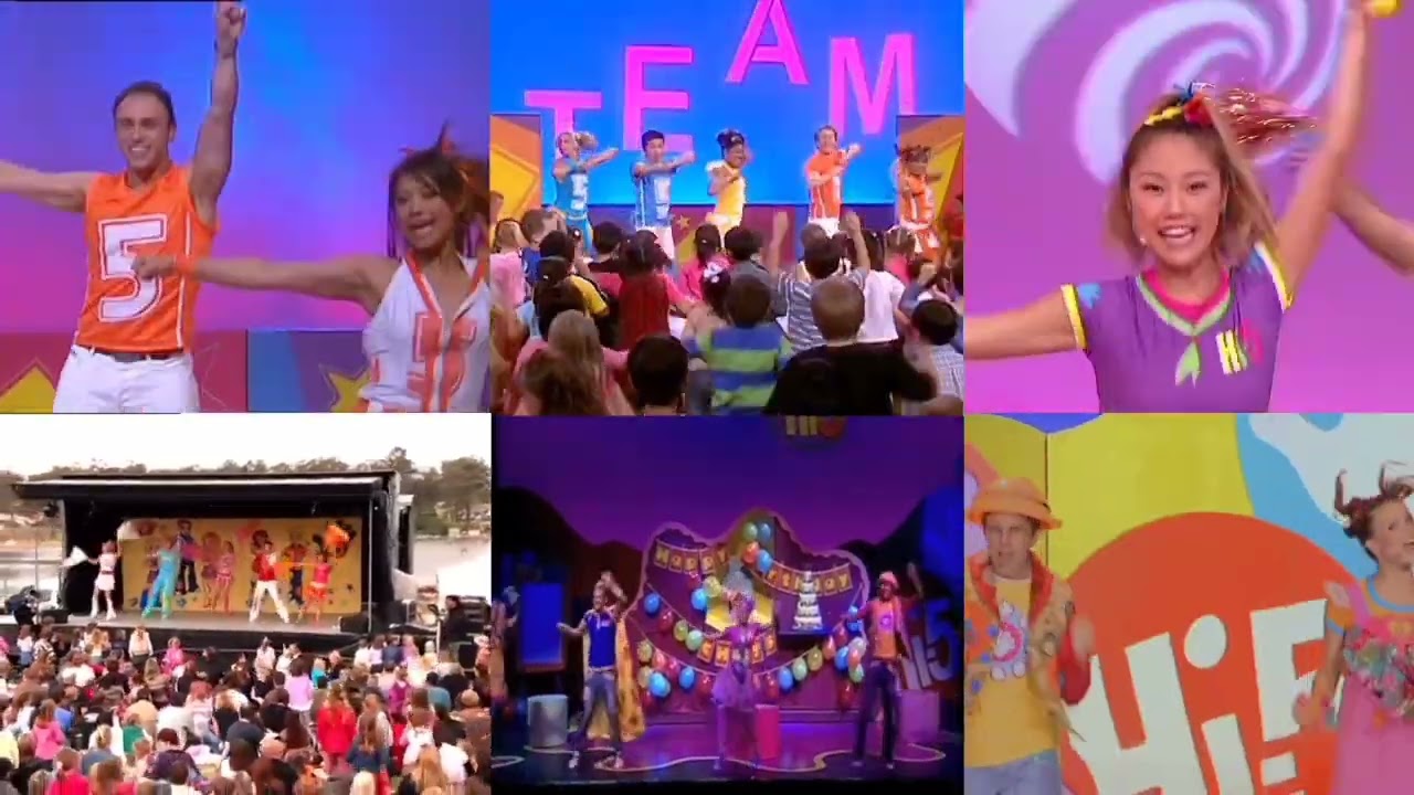 Hi—5: T-E-A-M Comparison [AUS (S7, Super Active Live, Surprise Live), USA, House and UK] {HD}