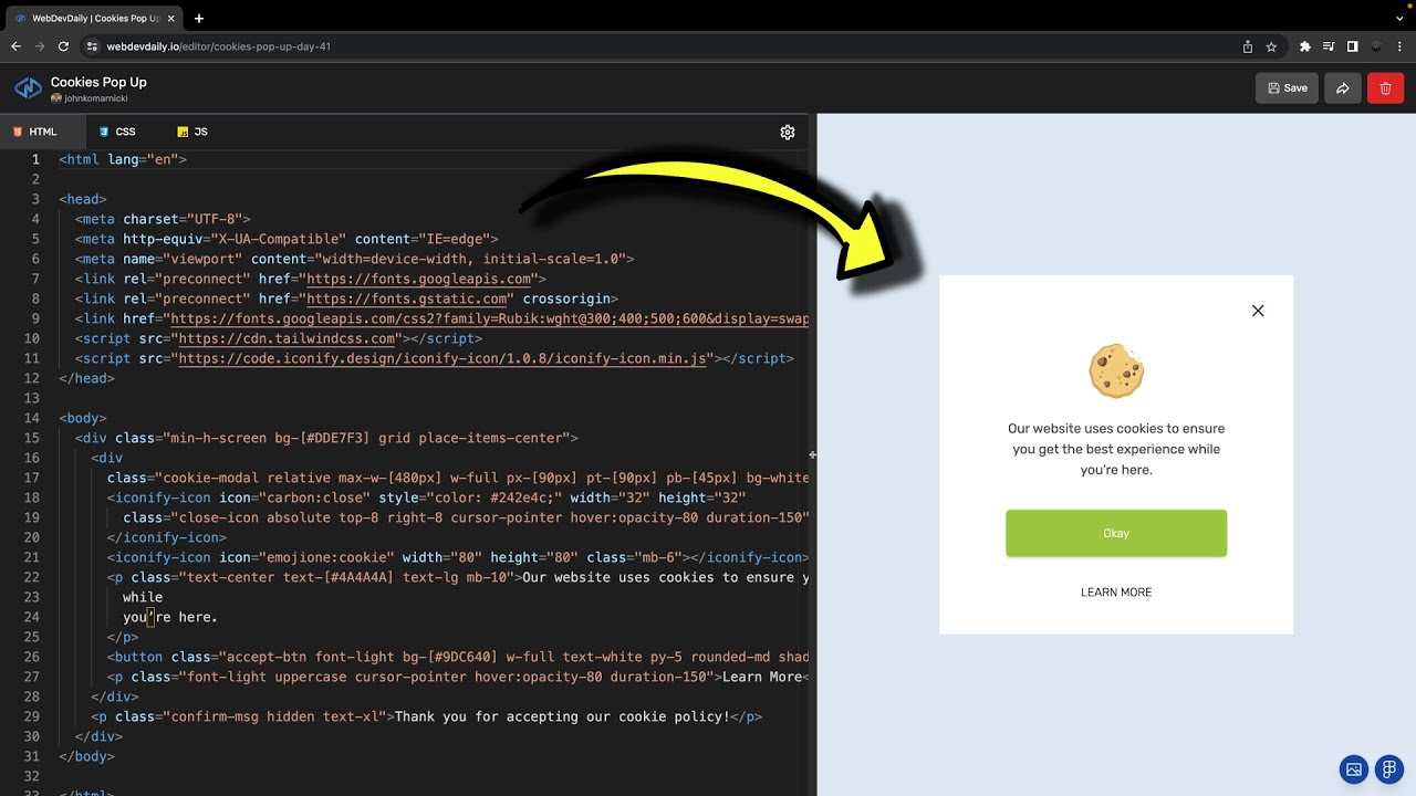 Solving a beginner front-end challenge with tailwind css as a mid-level developer | (No Talking)
