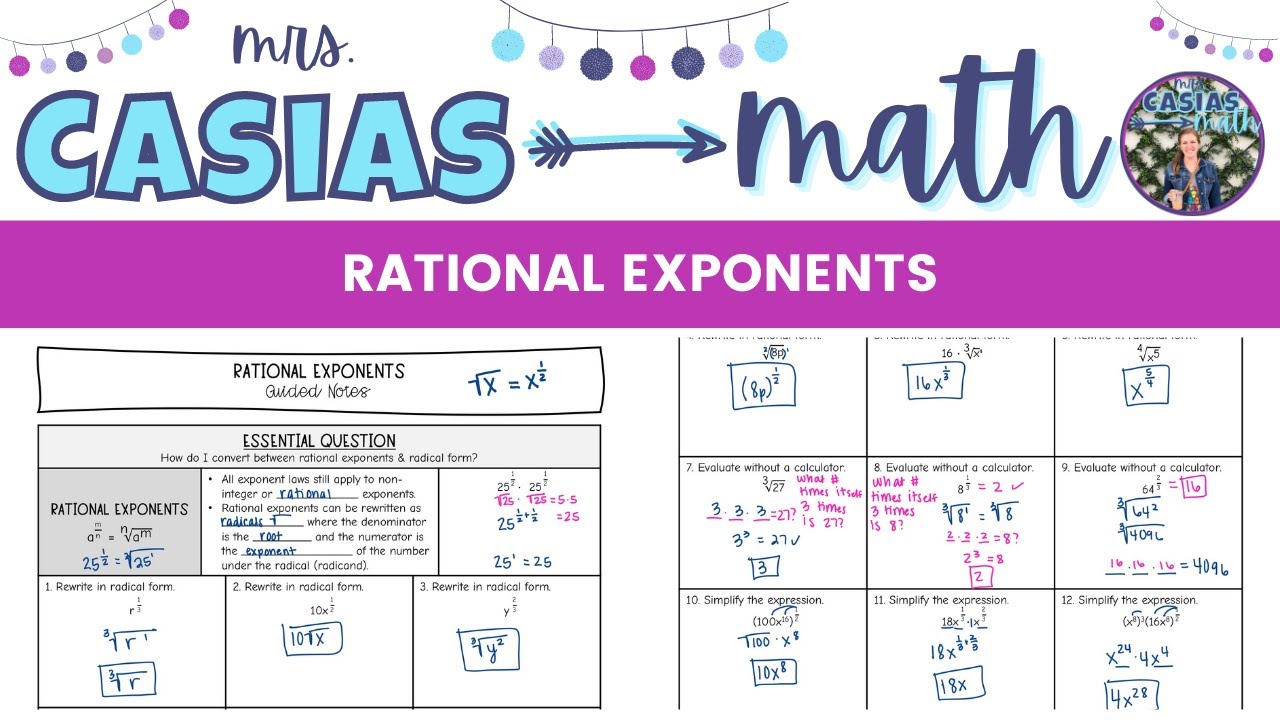 Rational Exponents | Algebra 1 Lesson
