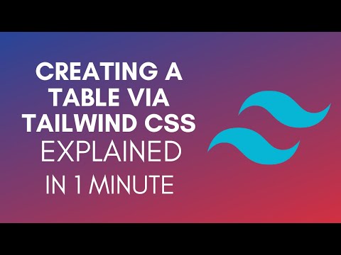 How To Create A Table Using Tailwind CSS (2025)