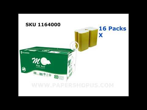 1164000 M Fold White Paper Towel PaperShopUS.com