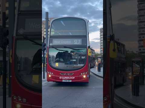 London Bus Route SL7 seen at Croydon #shorts