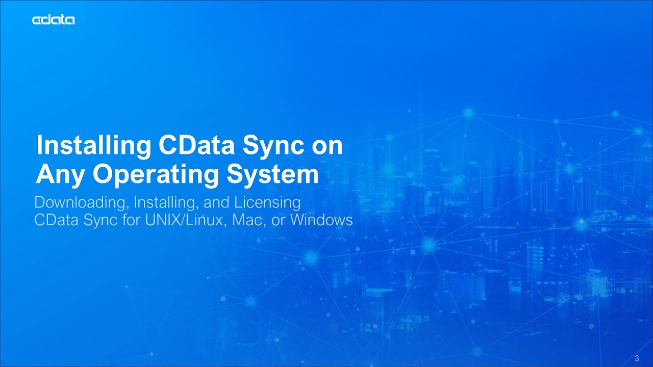 CData Sync: Using the Cross-Platform Installer