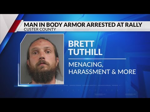 CCSO: Man in body armor arrested, pointed gun at Flag Day rally