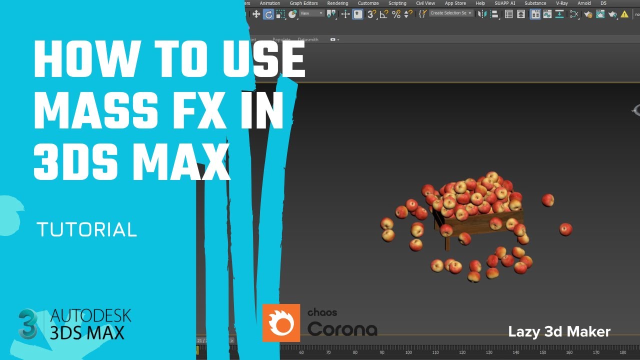 How to use Mass FX and how to Bake it in 3ds Max, Tutorial.