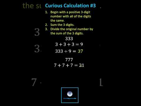 Curious Calculation #3: The Answer is Always 37?
