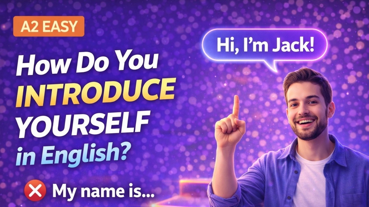 How to Introduce Yourself in English (Easy & Natural) | A2 Speaking Practice