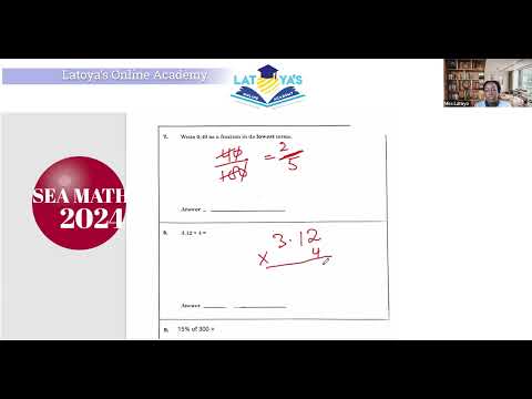 SEA MATH 2024 Solutions | Section 1| Miss Latoya