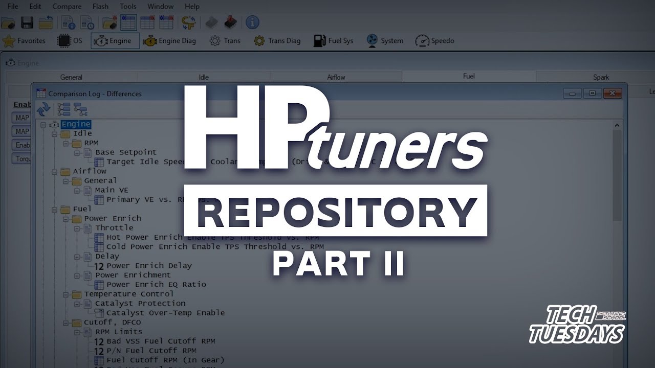 How to Use Compare Feature in HP Tuners VCM Editor 4.x After Getting File from Repository (Part 2)