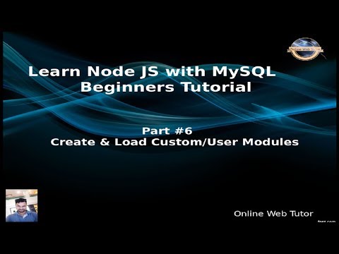 Learn Learn Node JS with MySQL APIs Development Beginners Tutorial | Create Load Custom User ...