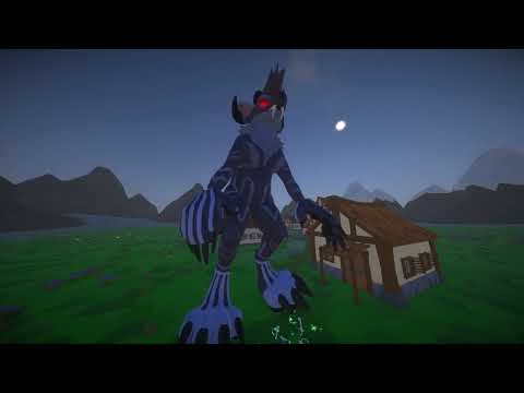 An entire village eaten by one giant hungry female monster