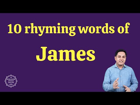 James rhyming words | 10 rhyming words of James | Spoken English by Vinod Sangwan