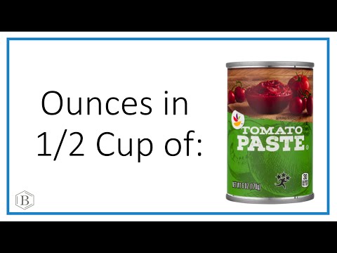 How Many Ounces and Grams Are in 1/2 Cup of Tomato Paste?