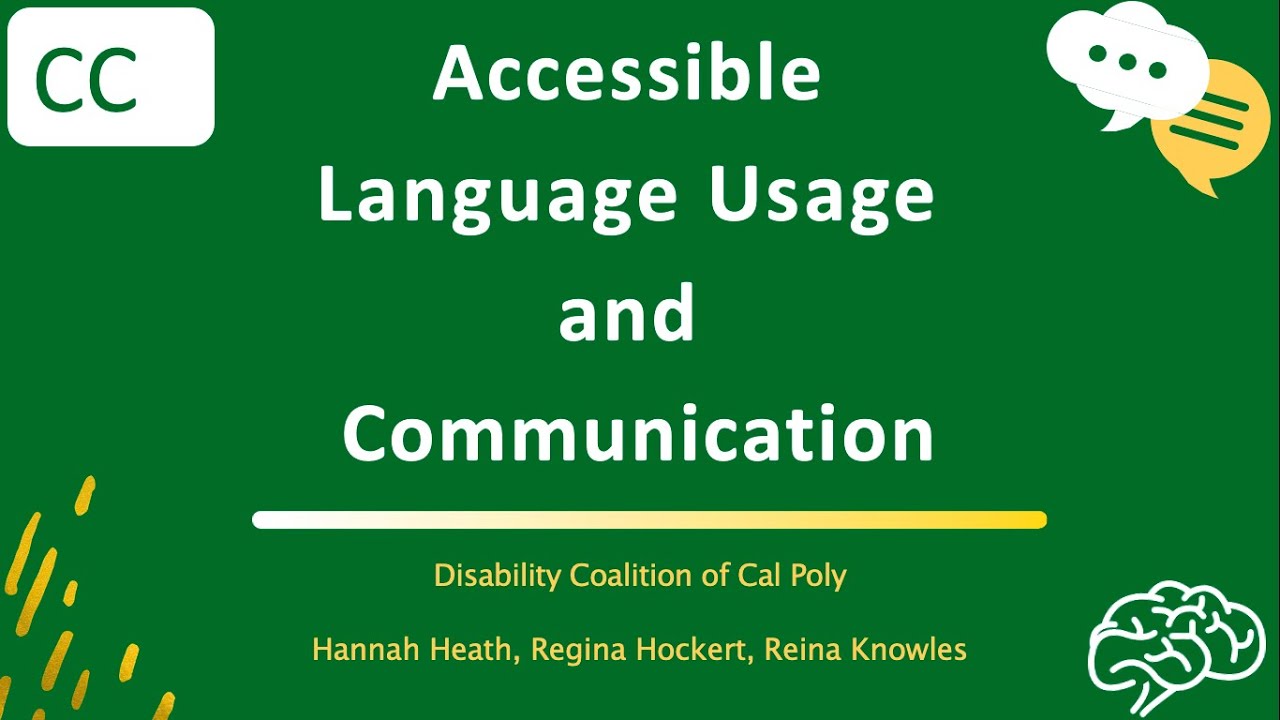 Accessible Communication: What You Need to Know [CC]