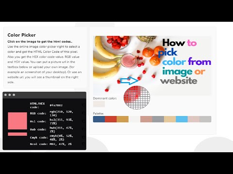 how to pick color from image or website