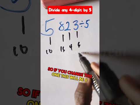 Divide any 4-digit by 5 #maths #mathtricks #division #divisiontricks #mathhelp #shorts