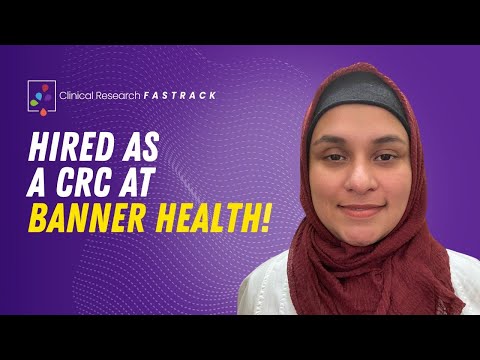 Sajina was hired as a CRC at Banner Health!!!