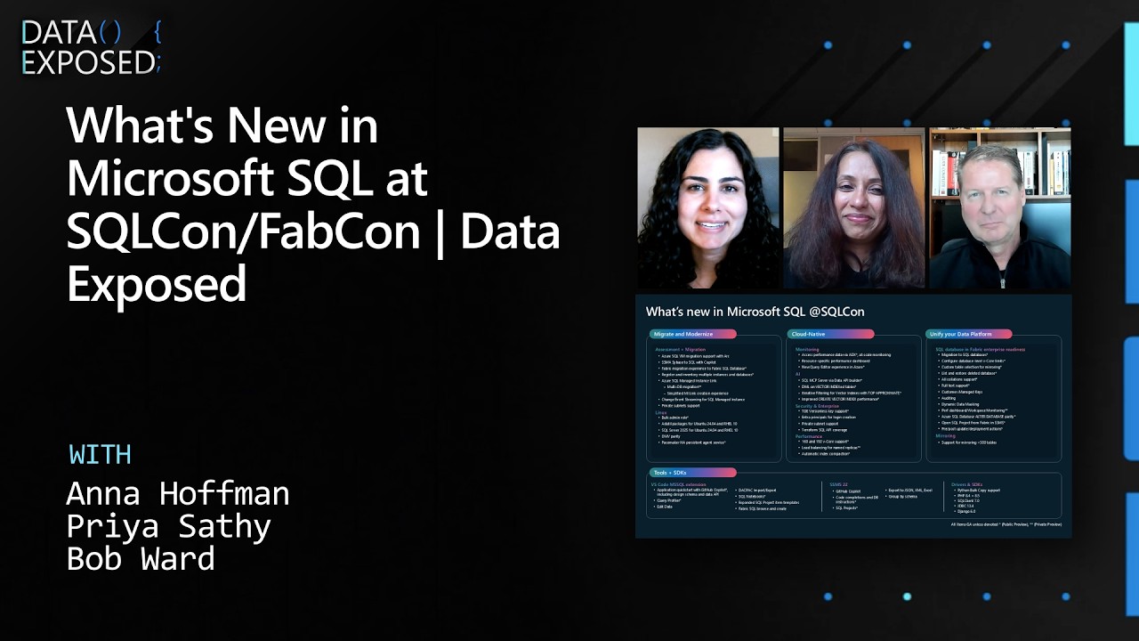 What's New in Microsoft SQL at SQLCon/FabCon | Data Exposed