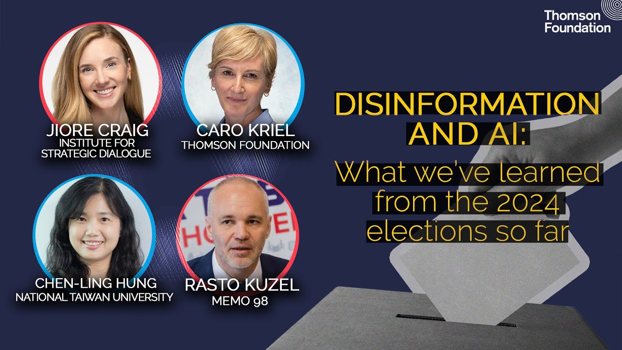 Disinformation & AI: What we've learned from the 2024 elections so far