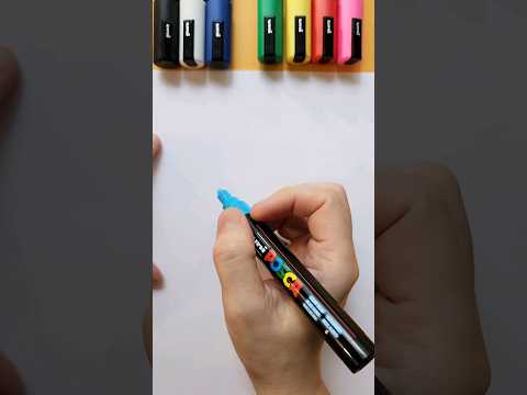 Relaxing Art With Posca Paint Markers #posca #paintmarkers #poscaart