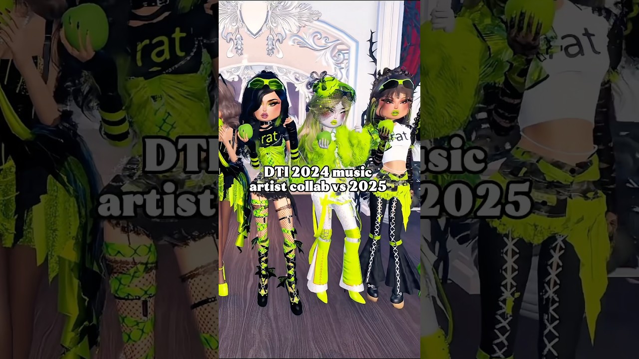 Which Collab do you prefer ? 💚❤️ #dresstoimpress #dti #roblox