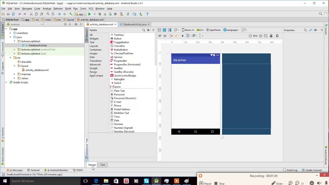 Android SQLite Database example Project : part 3