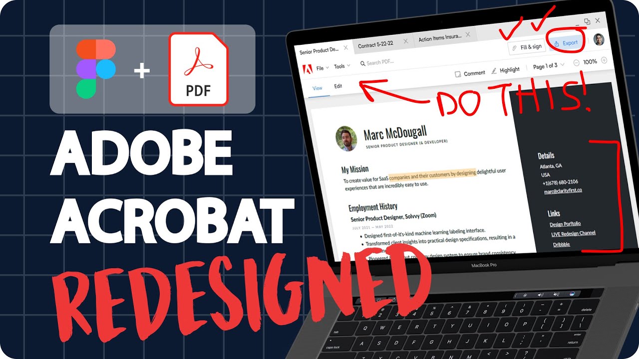I Redesigned Adobe Acrobat PDF Viewer | UX/UI Before & After