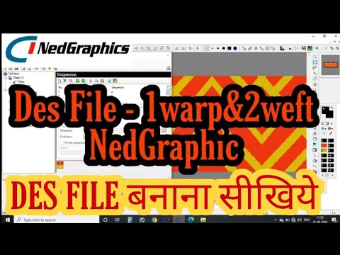 How to make Des File in Texcelle | Des file | Edit | 1warp & 2weft | Texcelle | Jacquard design