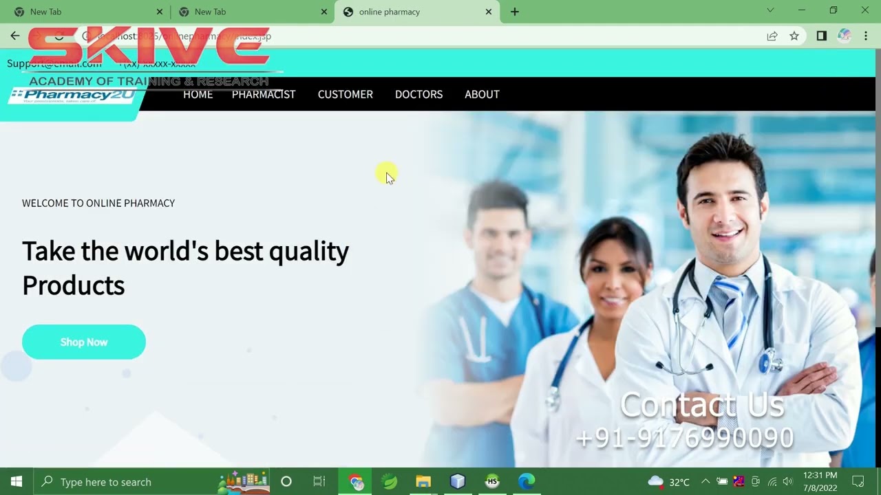 Online Pharmacy Management System | Java | #datamining #machinelearning #internetofthings #java