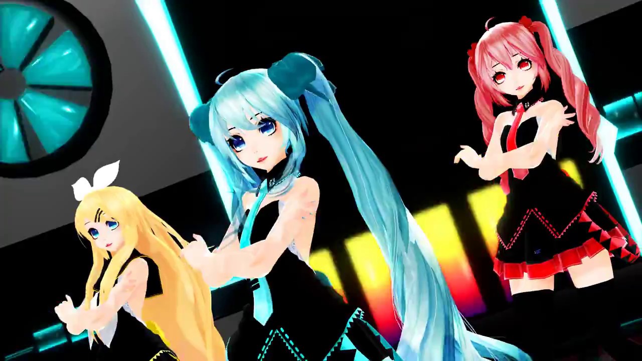 Mmd Miku Rin Teto - Scream