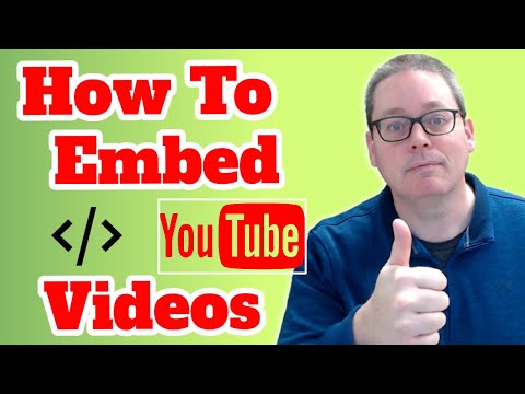 How To Embed A YouTube Video and Why it's Important to Get More Traffic to Your YouTube Channel