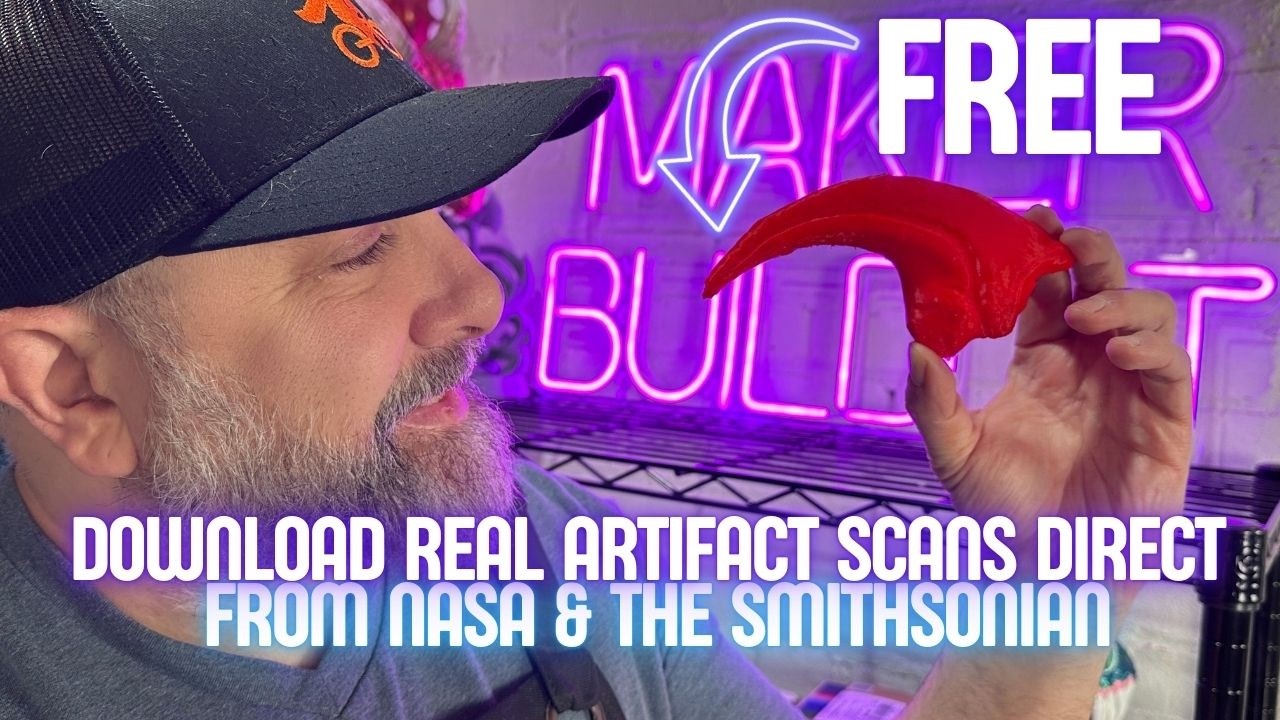 Download FREE Real Artifact Scans Direct From NASA & the Smithsonian
