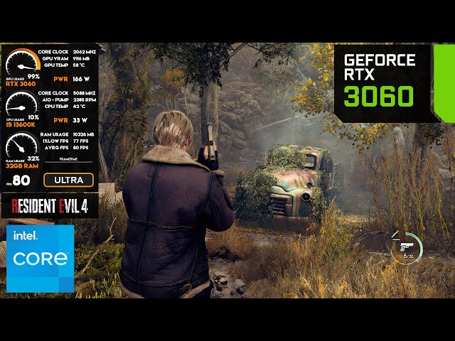 Best Resident Evil 4 remake graphics settings for RTX 3060 and RTX 3060 Ti