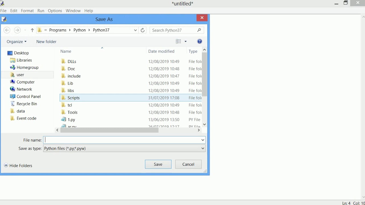 Division of two  numbers in python by user input