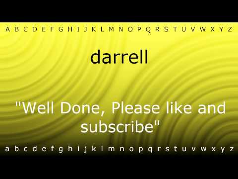 Here I will teach you how to pronounce 'darrell' with Zira.mp4