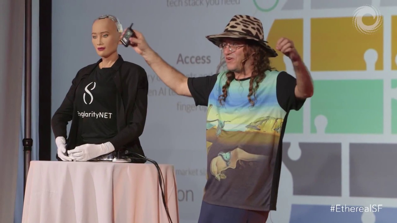 Dr  Ben Goertzel & Sophia The Robot   Artificial Intelligence, Robotics & Blockchain