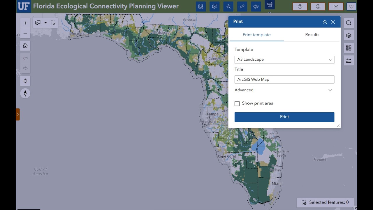 Print A Map (EcoCon Viewer)