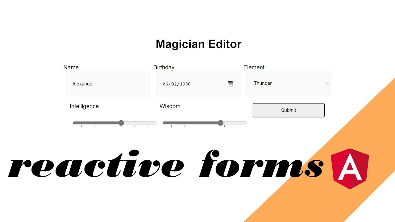 Angular - Reactive Forms Tutorial