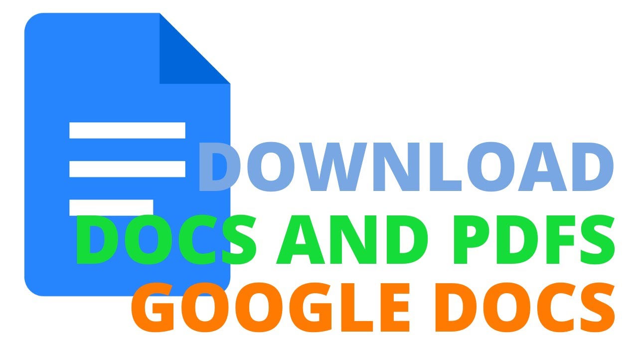 How to Download a PDF or Doc in Google Docs