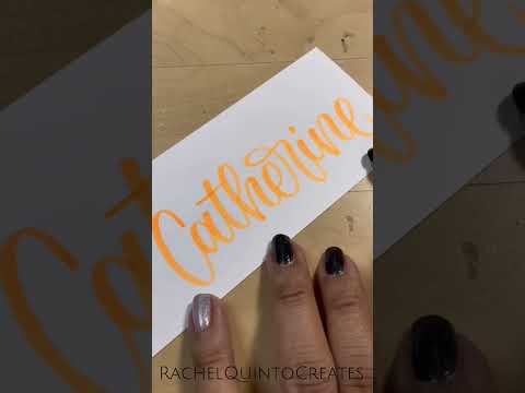 Lettering Names || Mary Catherine #shorts #shorts30