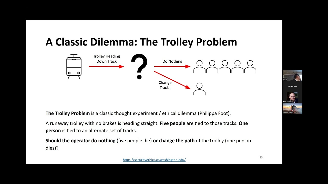 Ethical Frameworks and Computer Security Trolley Problems with