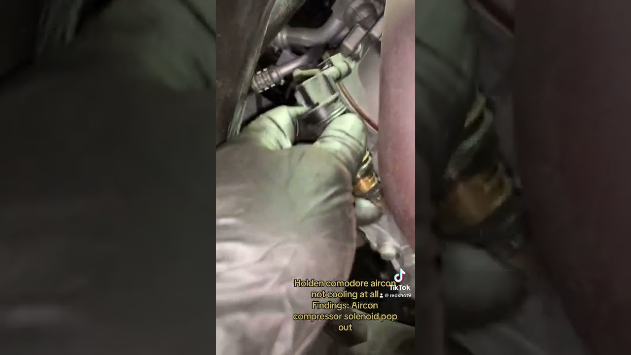 Holden commodore Aircon compressor solenoid pop out #shorts #automotive #mechanic