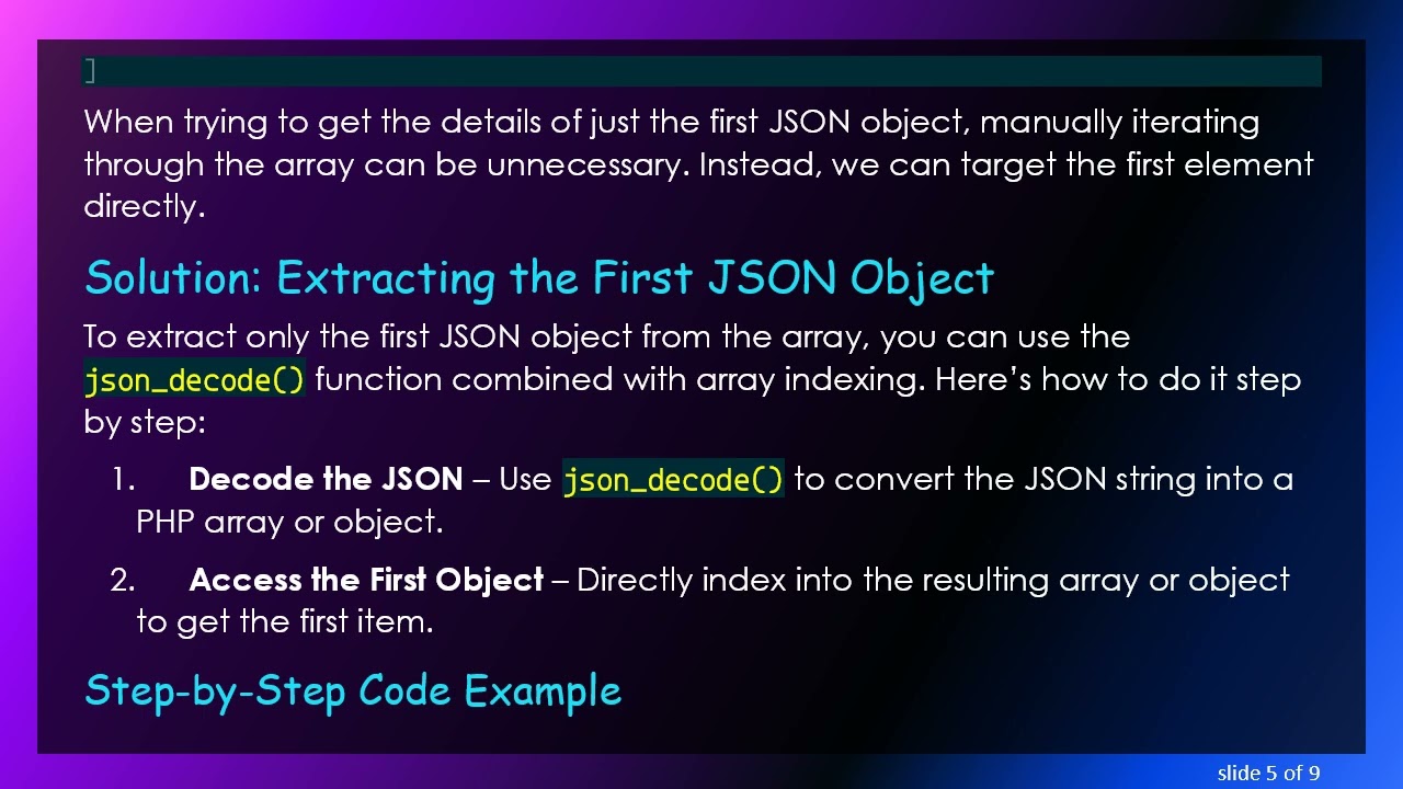 How to Extract Multiple JSON Objects from an Array with PHP