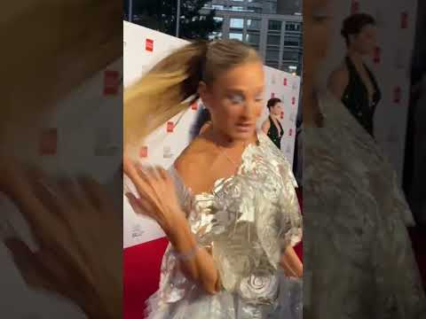 Sarah Jessica Parker having a #CarrieBradshaw moment at the 2024 NYCB Fall Fashion Gala.