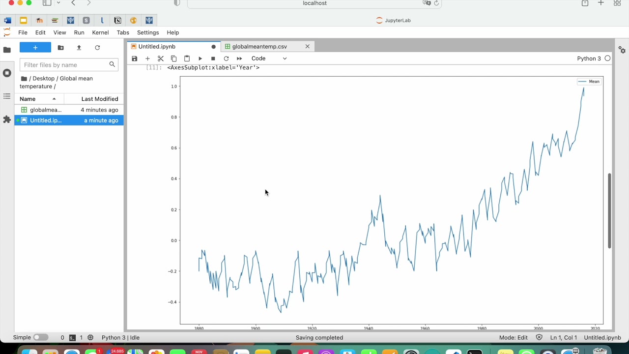 Python Data Analysis: Analysing world Temperature change