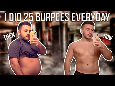 Man Does 25 Burpees Every Day to Help Lose Weight for a Video