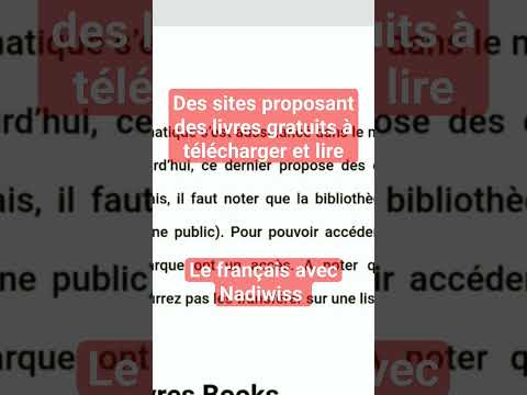 7 Sites proposant des livres gratuits à télécharger # Le français avec Nadiwiss