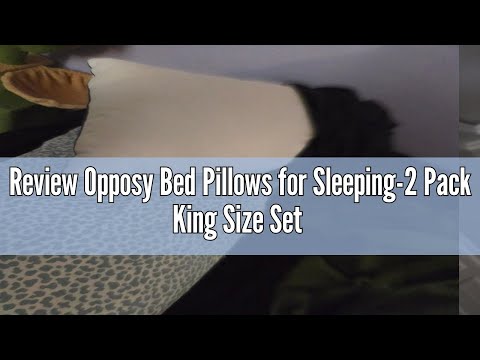 Review Opposy Bed Pillows for Sleeping-2 Pack King Size Set of 2, Soft and Supportive Bed Pillow for