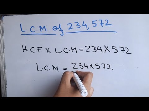 How to find H.C.F. and L.C.M. OF 2 numbers | HCF AND LCM of 234 and 572 #class5maths